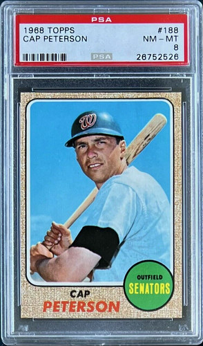 1968 TOPPS #188 CAP PETERSON PSA 8 NM-MT SENATORS | eBay