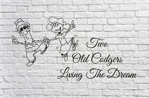 MOTORHOME CAMPER CARAVAN TWO OLD CODGERS VINYL GRAPHICS STICKERS DECALS ...