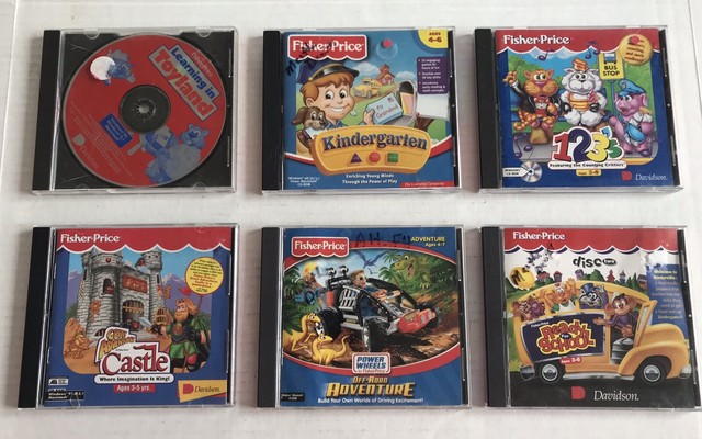 Lot of 6 Fisher Price CD ROM Games for Ages 3-7 Pre-owned Educational ...