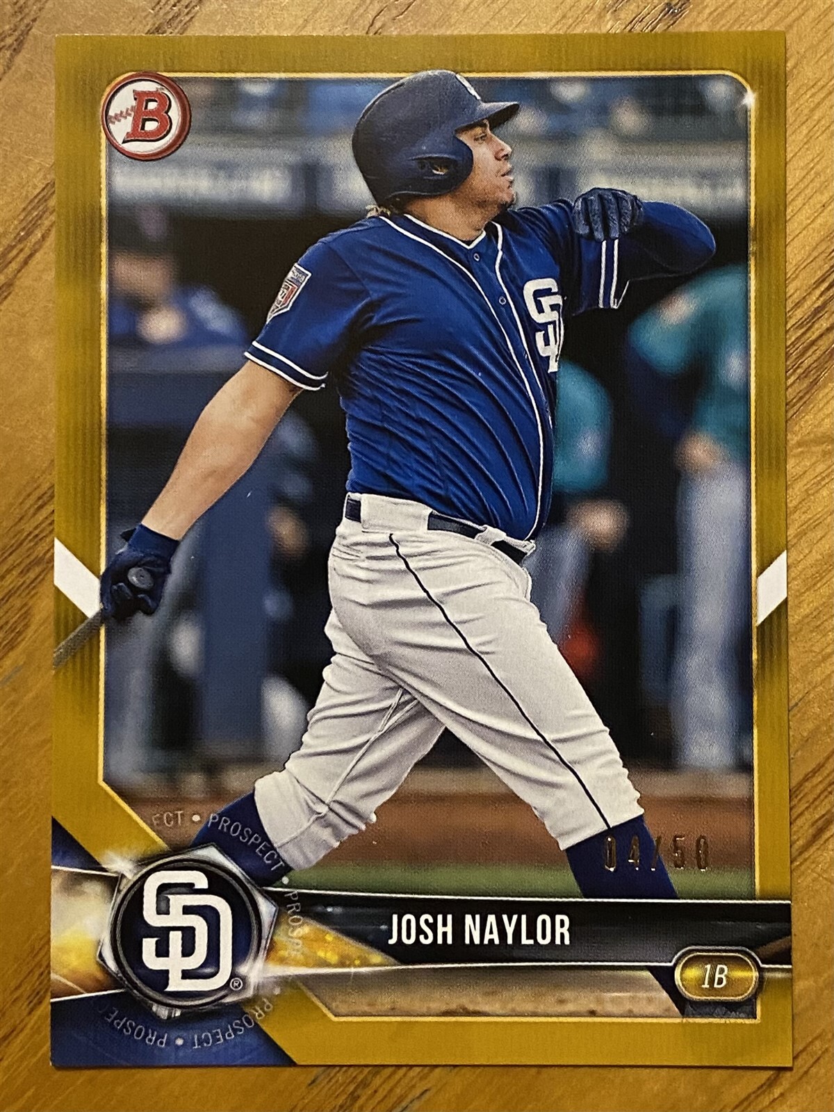 Josh Naylor 2019 Bowman Gold 4/50 - Padres | eBay