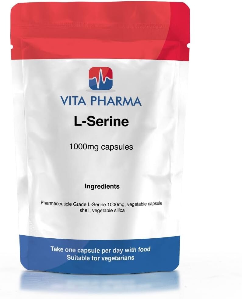 L-SERINE 1000mg capsules BRAIN, NERVOUS SYSTEM HEALTH, HELPS SLEEP ...