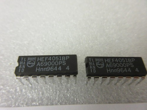 10 x HEF4051BP CD4051BE 8-channel analog multiplexer 4051 Philips DIP ...