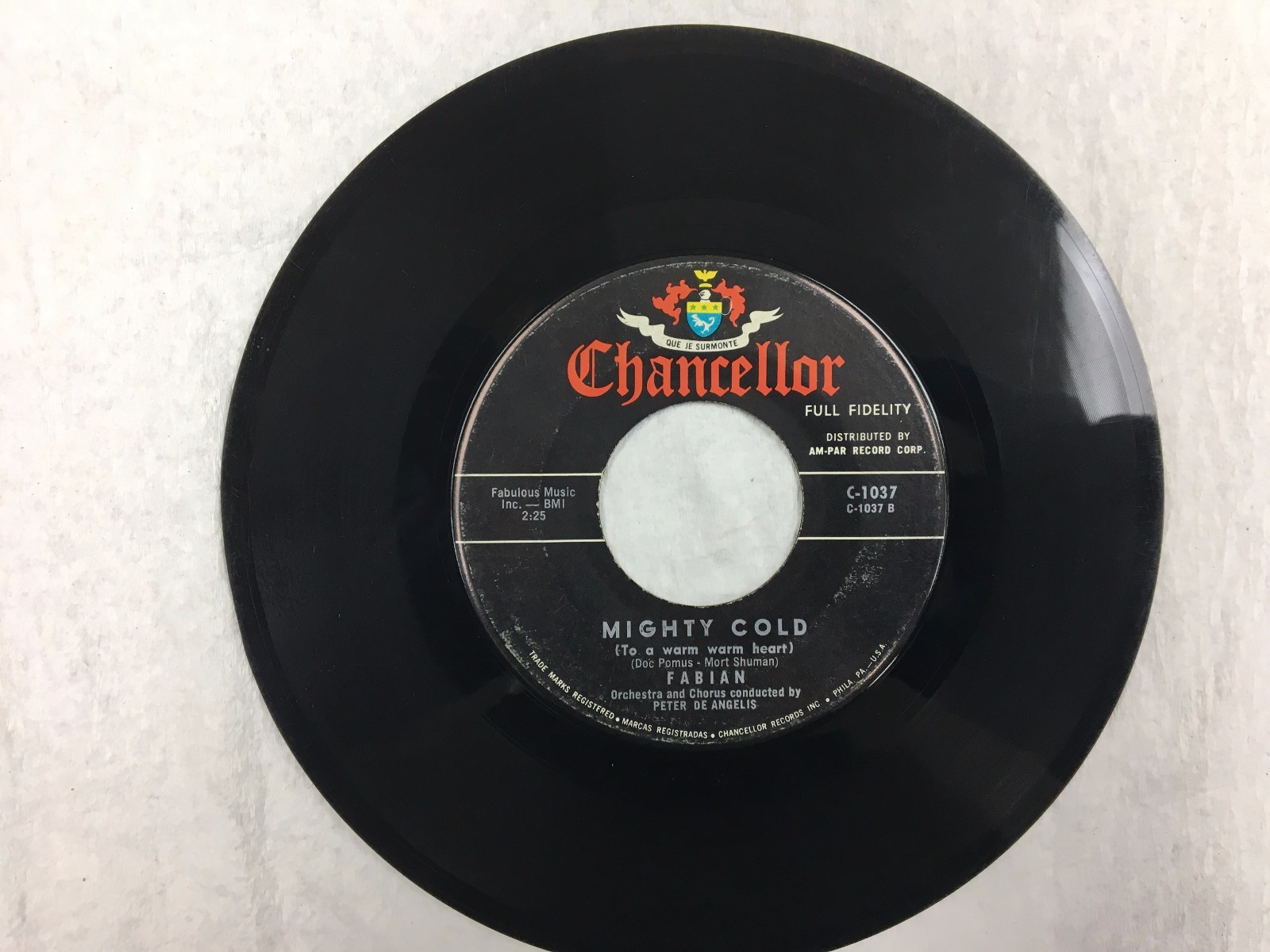 Tiger/Mighty Cold by Fabulous Fabian 45 RPM | eBay