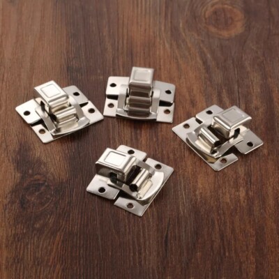 4 sets Silver 34mm x 30mm hasp small box hardware lock latch latches ...