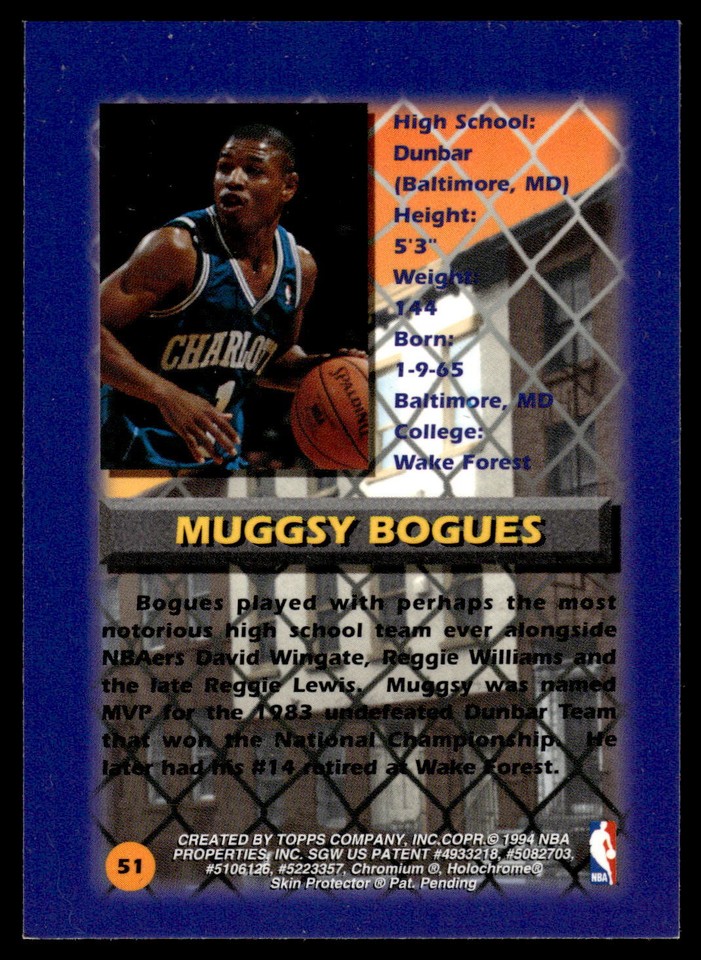 1994-95 Finest #51 Muggsy Bogues | eBay