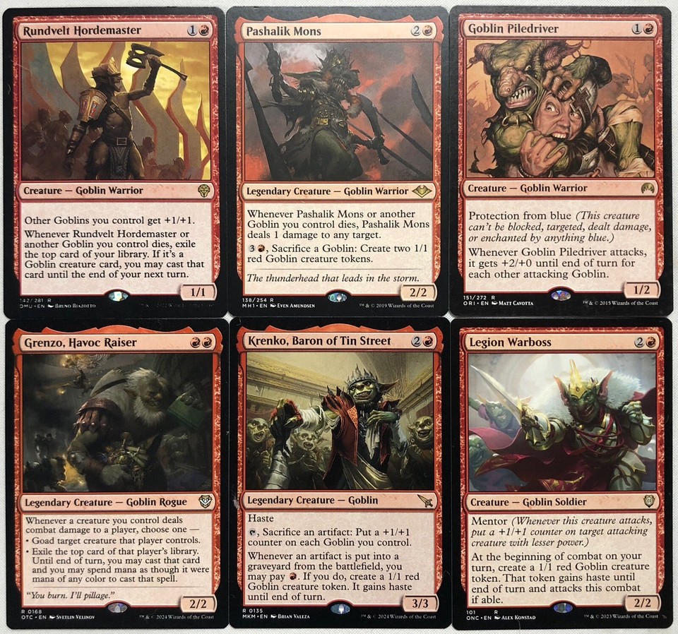 EDH Goblin Deck - Commander MTG Magic the Gathering | eBay