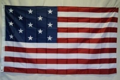 Hopkinson's 1777 Flag 3x5 ft 5 Pt Star Revolutionary War USA US ...
