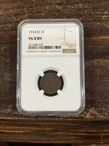 1914-D 1c Lincoln Wheat Cent NGC VG-8 | eBay