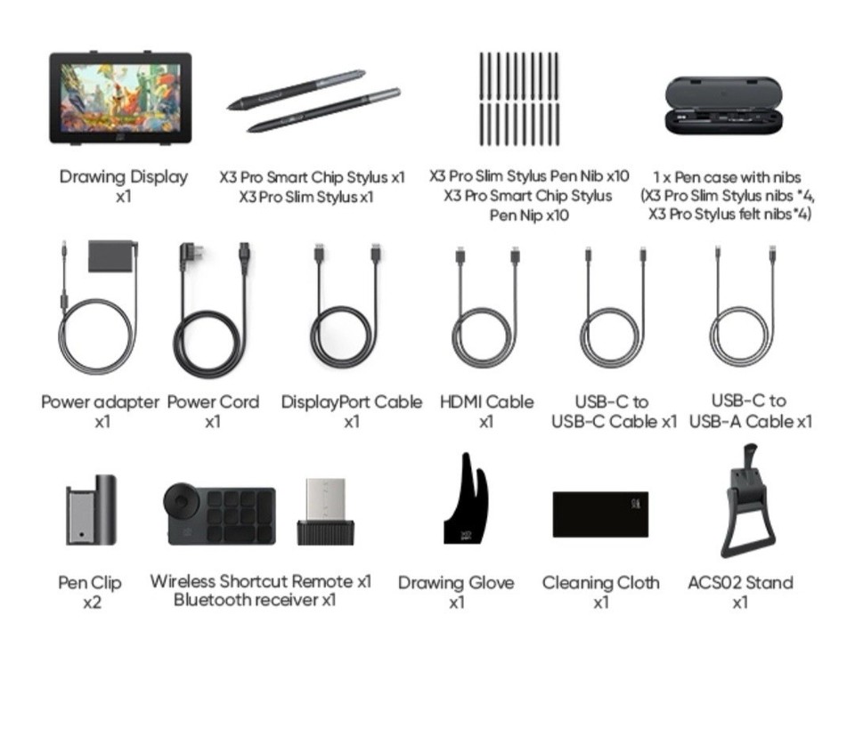 XP-Pen Artist 24 Pro Gen2 4K Graphics Drawing Tablet Ultravision Full ...