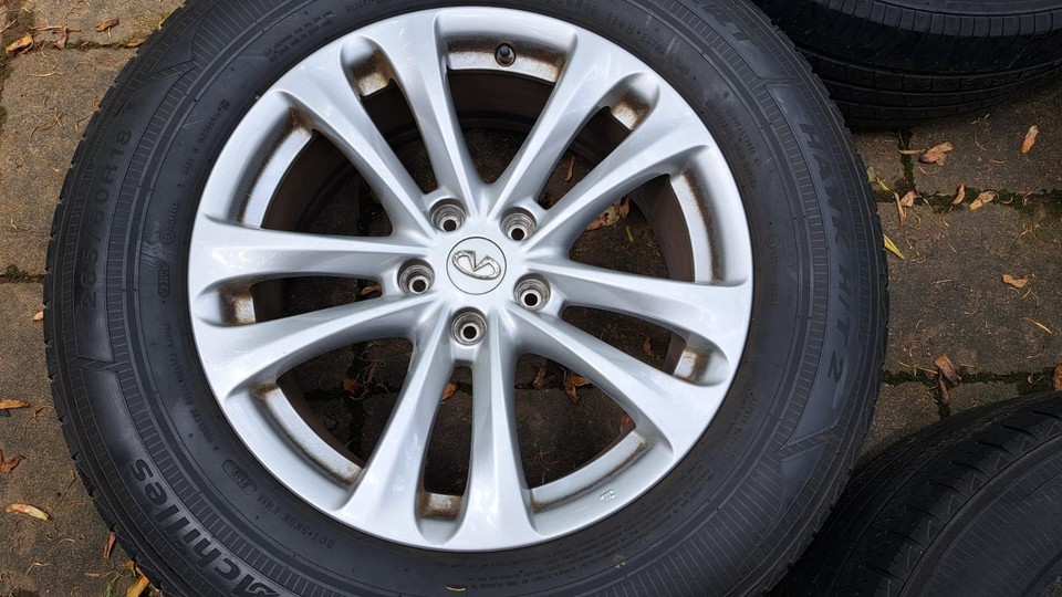 Infiniti Rims and Tires 18"x8" Set of Four for FX35 M35 QX70 FX37 FX50 ...