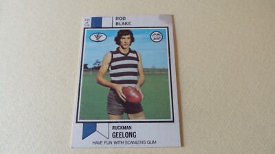 ROD BLAKE - GEELONG - SCANLENS 1974 VFL FOOTY CARD NO 125 | eBay