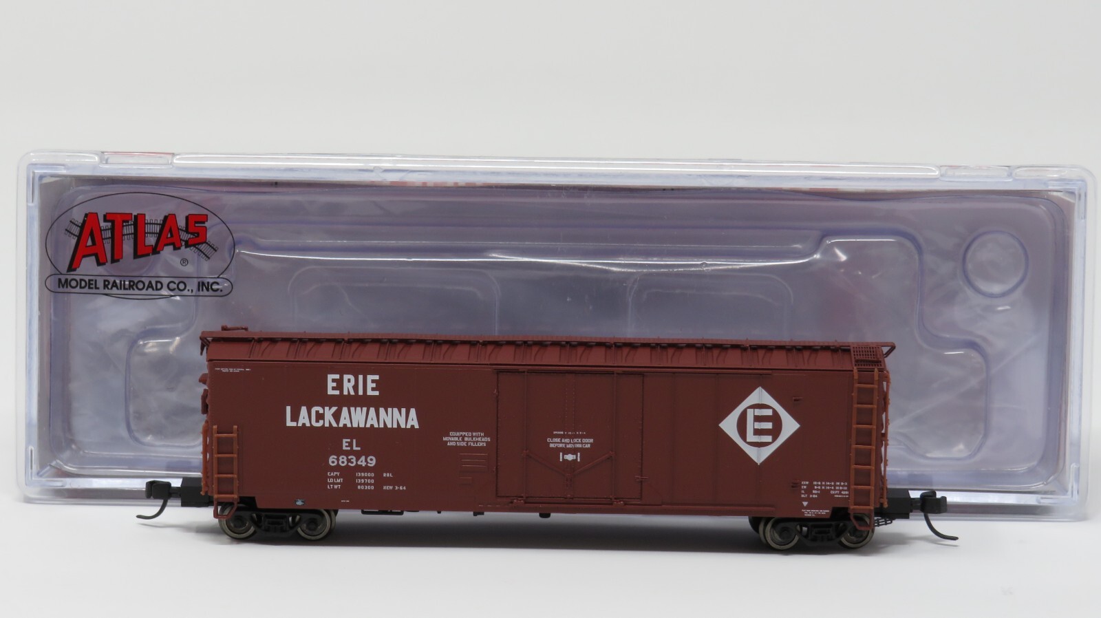 Atlas 50005694 Erie Lackawanna 50' RBL Boxcar N Scale Freight Car Model ...
