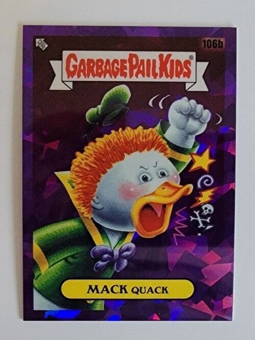 2021 GARBAGE PAIL KIDS SAPPHIRE 2 PURPLE 106B - MACK QUACK #09/10 | eBay