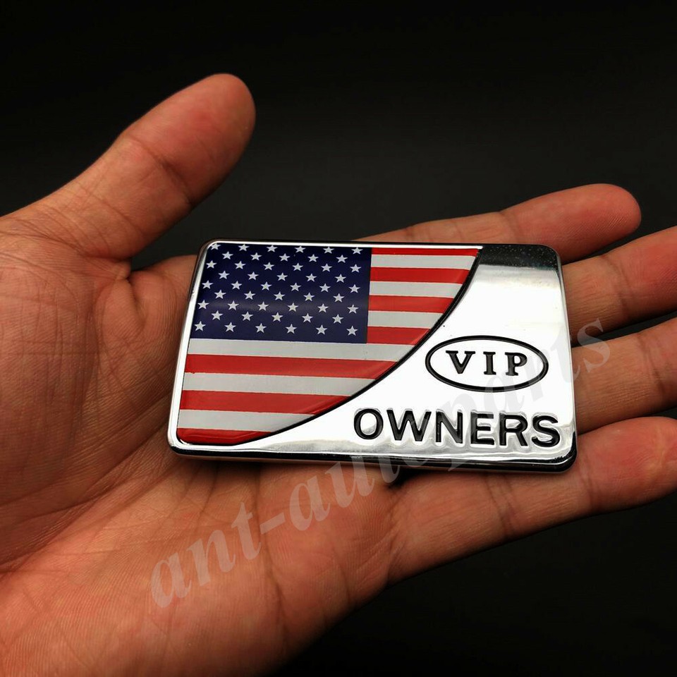 3D Metal USA American Flag Car Emblem Badge Motorcycle Decals Sticker ...