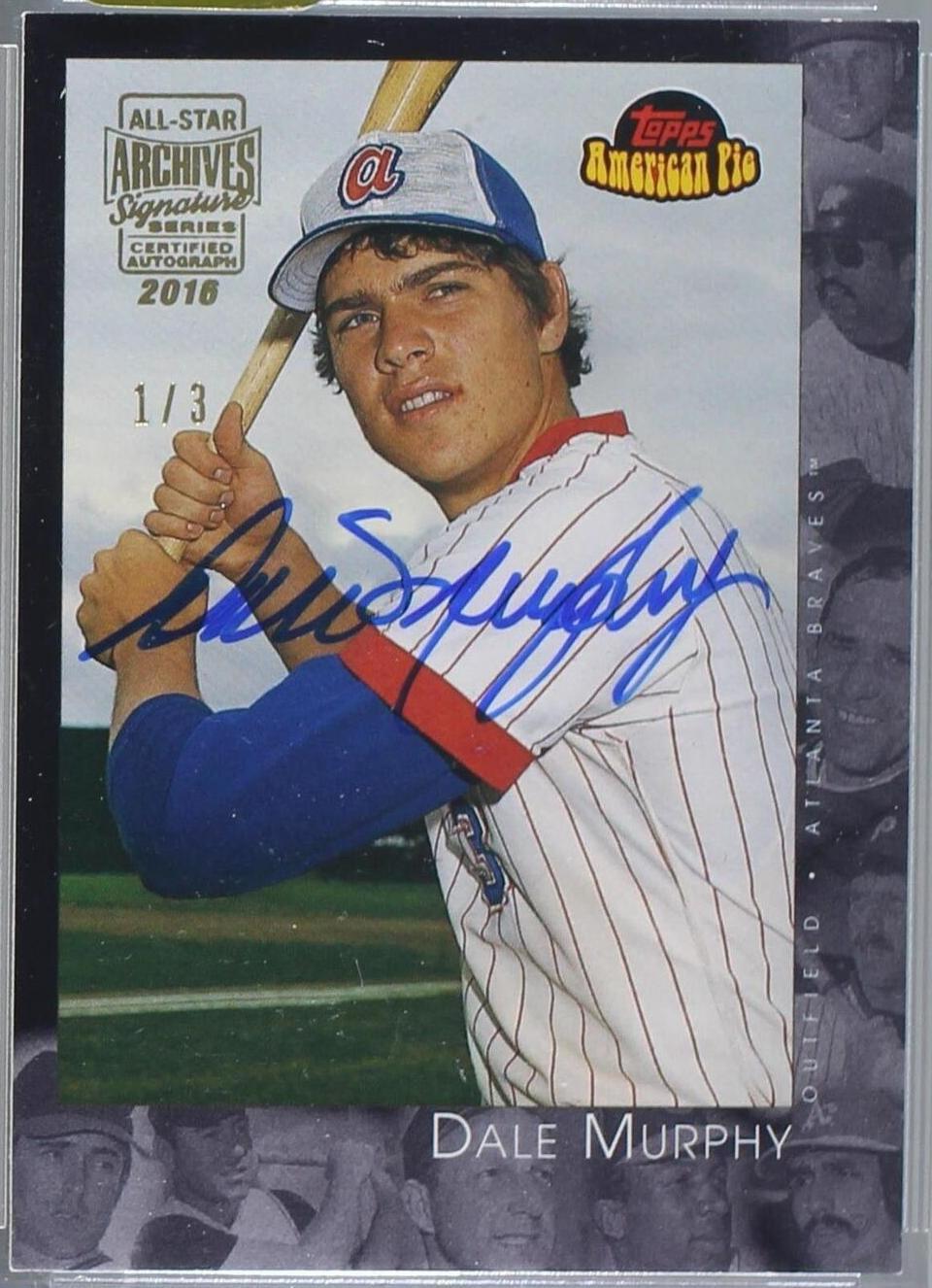 2016 Topps Archives Signature Series All-Star Buybacks - Dale Murphy ...