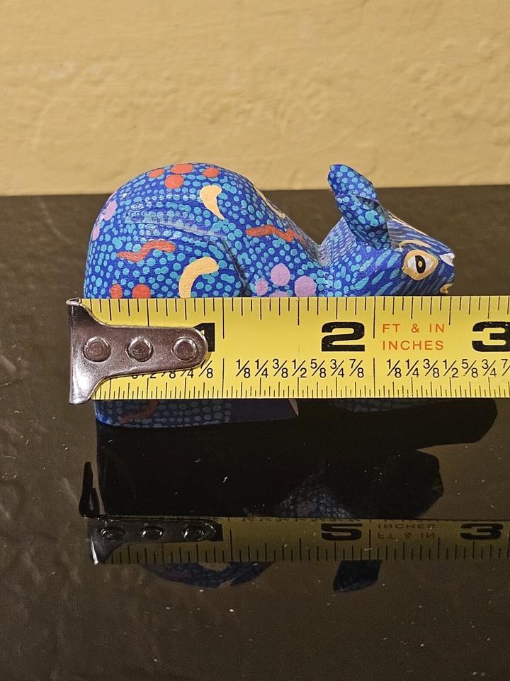 Pepe Santiago Cat Figurine Signed Oaxaca Mexico Folk Art Sculpture Wood ...