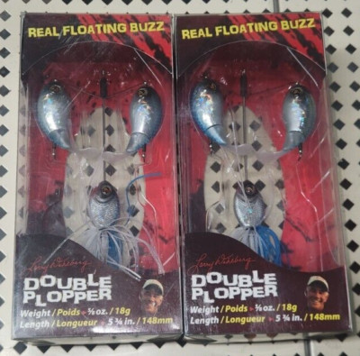 11-25 Lot of 2 River2Sea R2S Double Plopper Buzzbait DP148/08 Blue ...