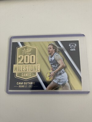 2022 Select Footy Stars Prestige Milestone Cam Guthrie 008/195 Geelong ...