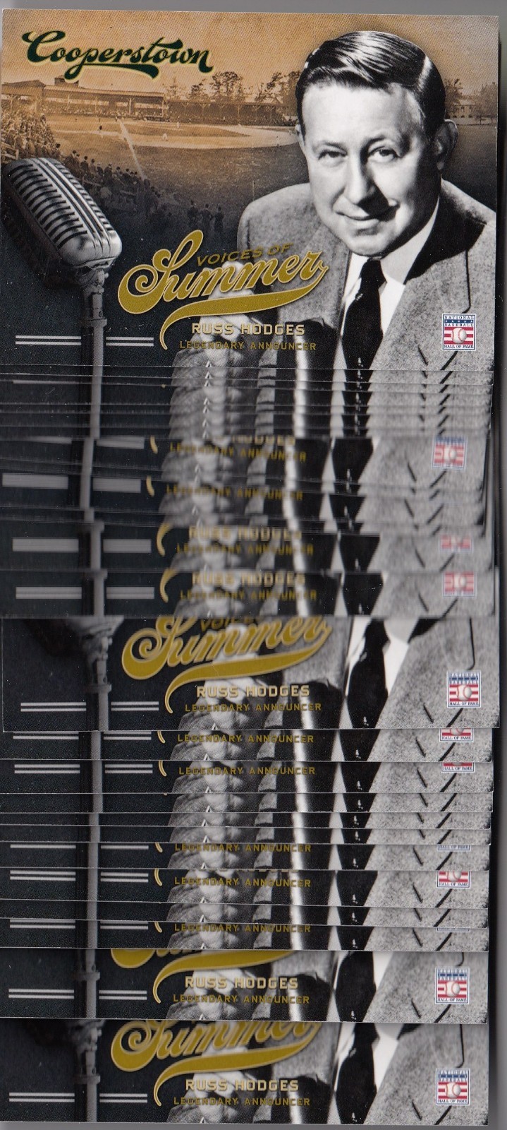 (25) 2012 Cooperstown RUSS HODGES Voices of Summer Hall Fame LOT #8 ...