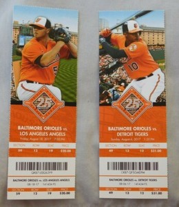 2017 Baltimore Orioles Ticket Stub Pick One - unused Season Ticket | eBay