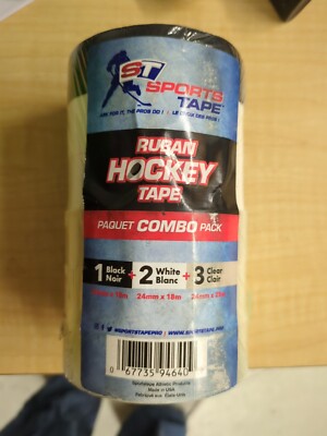 Clear Hockey Tape SportsTape Hockey Tape 6-Pack Combo - 2 White, 1 ...