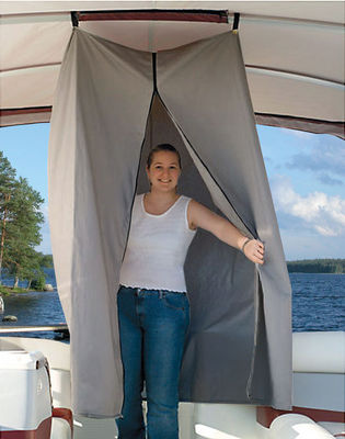 Pontoon Boat Easy Up Privacy Partition Enclosure 30" x 30" x 70" Grey ...