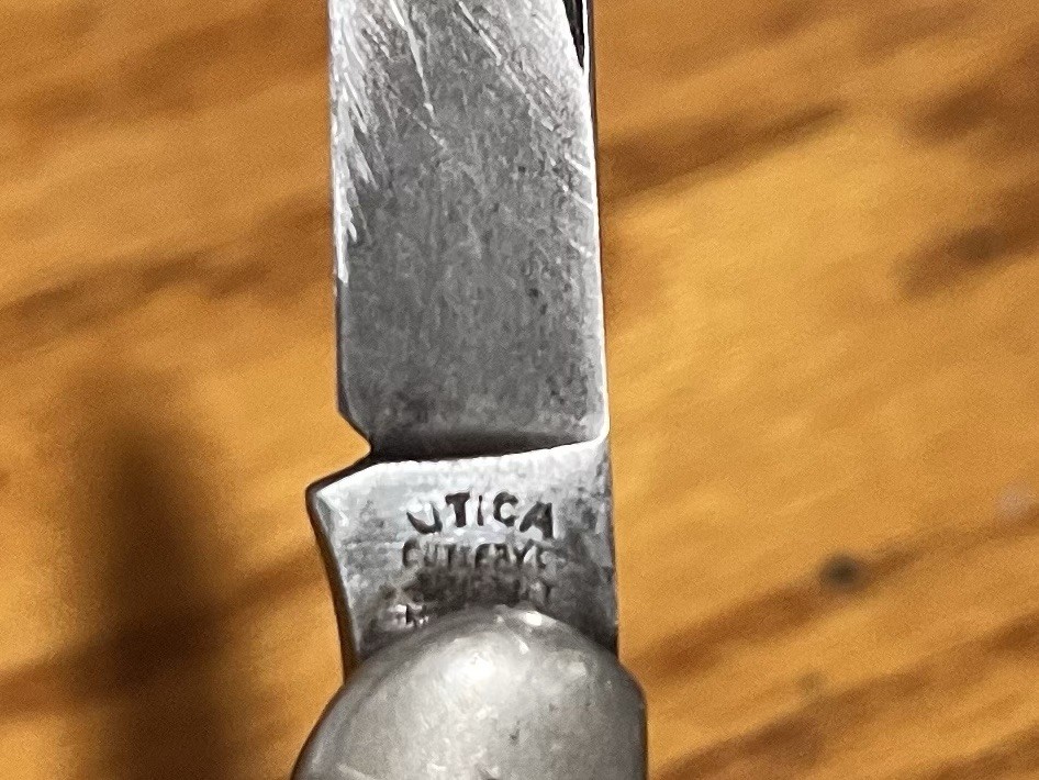 Vintage Knife Set Utica Cutlery Mother Of Pearl Handles Original Patina ...