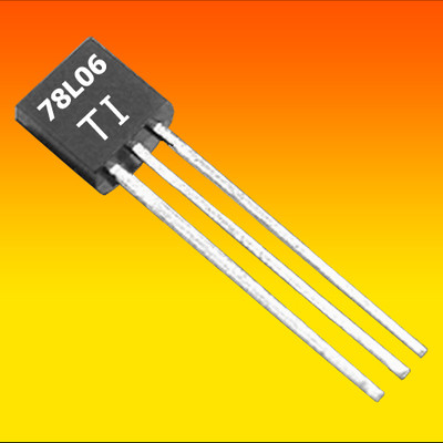 (25) 78L06 +6 Volt Regulators TO-92 0.1 Amp - genuine TEXAS INSTRUMENTS ...