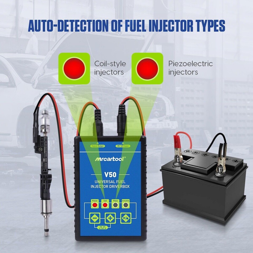 Universal Fuel Injectors Tester Cleaner DIY Gasoline Diesel Signal ...