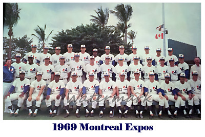 1969 Inaugural Season Montreal Expos Color Team Picture 8 1/2 X 11 ...