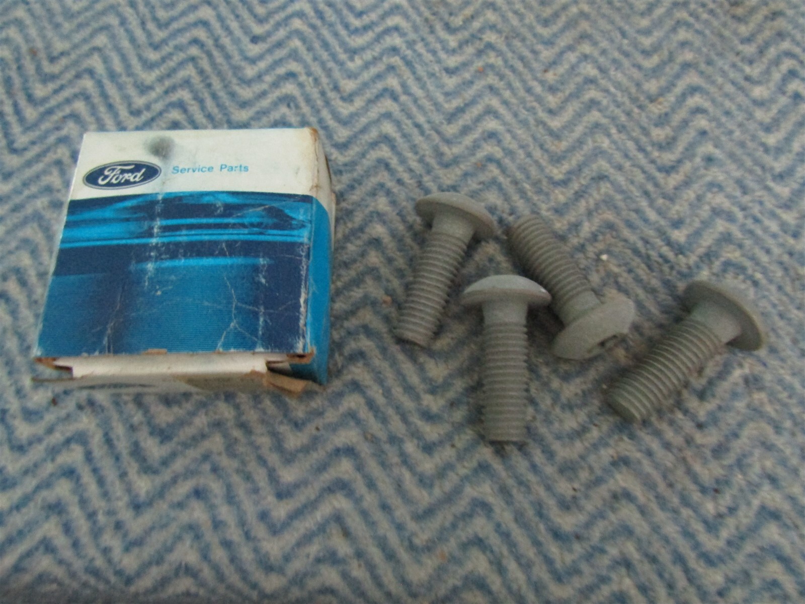 NOS FORD SEAT BELT BOLTS LOT OF 4 PIECES 389209-S40M NEW OBSOLETE 4PCS ...