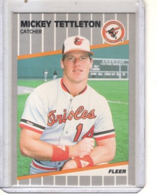 1989 Fleer - #623 Mickey Tettleton Baltimore Orioles baseball card | eBay