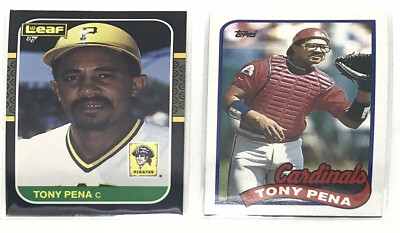 Tony Pena: Two Card Lot, 1989 #715 & 1987 #256 | eBay