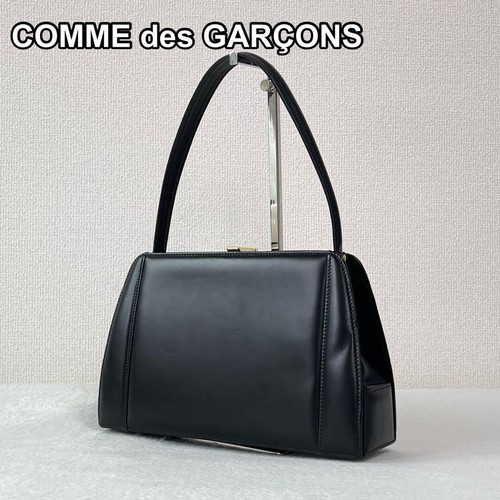 Comme Des Garcons Handbag Gold Hardware Leather Black Shoulder Bag from ...