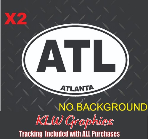 Atlanta Georgia Oval Vinyl Decal Sticker State Car Diesel Truck Home GA ...