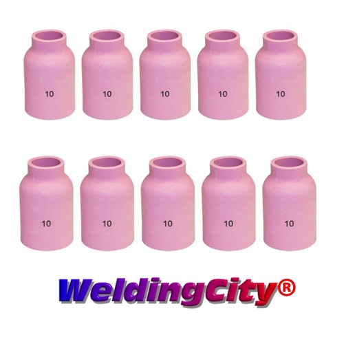 WeldingCity® 10-pk TIG Welding Large Gas Lens Ceramic Cup 53N88 #10 ...