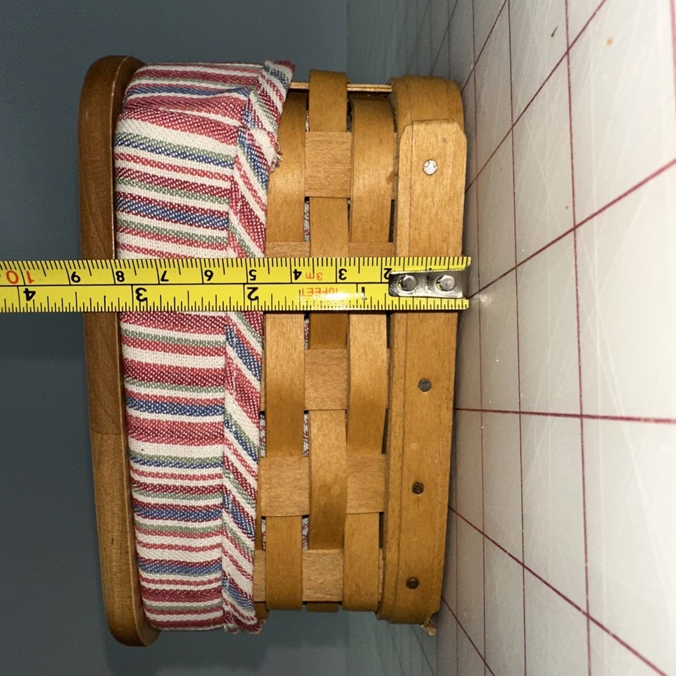 Longaberger 2003 Small Corner Basket w/Liner SMALL Chip | eBay