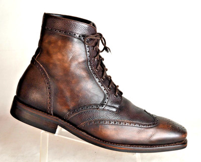 Thursday Boot Company Men's 12 M Lace Up Leather Brogue Wingtip Boots ...
