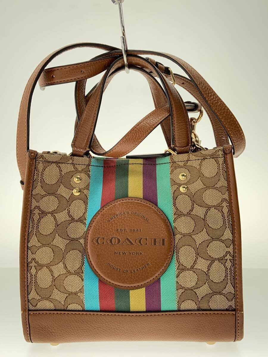 COACH Handbag Canvas BEG Total pattern C5637 - Gem