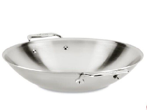 All-Clad D3 Stainless 3-ply Bonded 14 inch Weeknight Wok | eBay