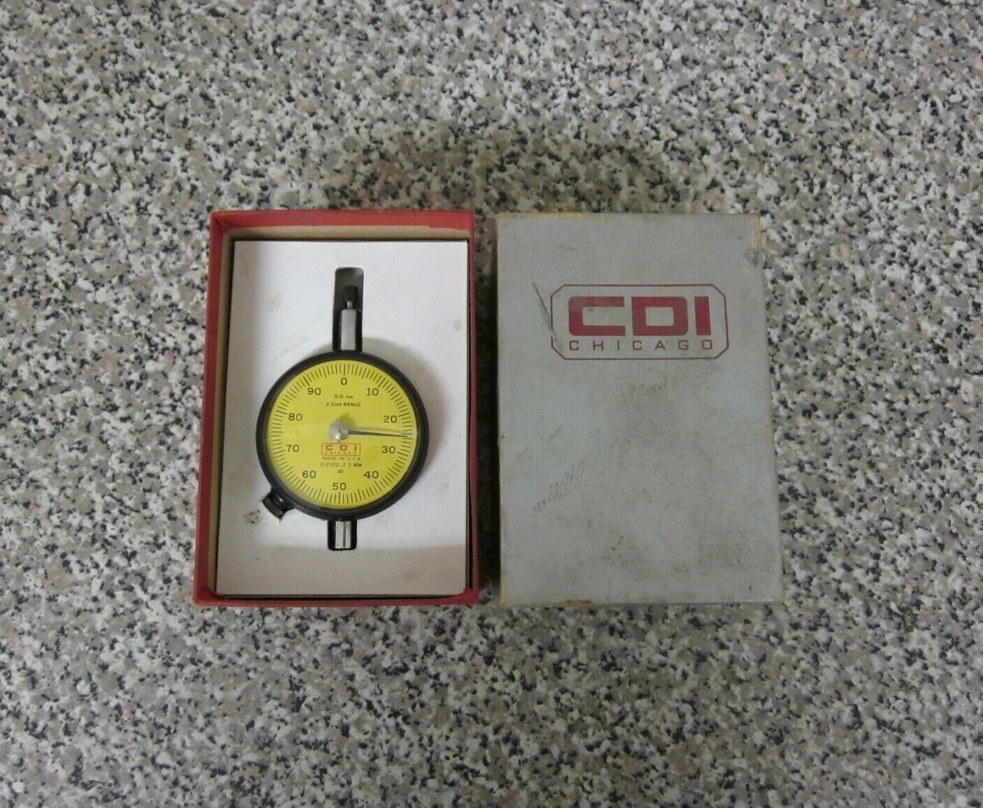 CDI Chicago 2-C100-2.5mm 2.5mm Range .01mm Grads 0-100 Metric Dial ...