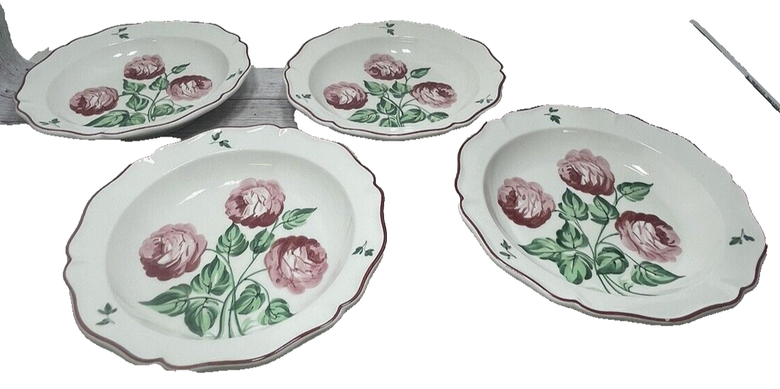 Nove Italy 1930's Italian Renaissance Revival Nove Rose Hand Painted