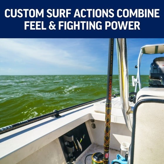 10ft Surf Spinning Rod, 2-Piece Graphite, 15-30lb, Medium Heavy | eBay