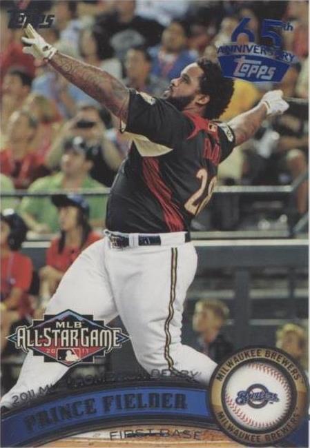 2016 Topps - 65th Anniversary Buybacks Prince Fielder #2011-US6 Rare ...