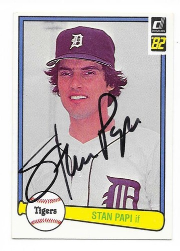 STAN PAPI 1982 DONRUSS AUTOGRAPHED SIGNED # 333 DETROIT TIGERS | eBay