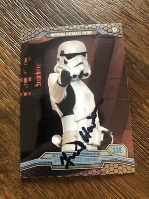 Frank Henson ( Stormtrooper ) Autographed / Signed - Topps Star Wars ...
