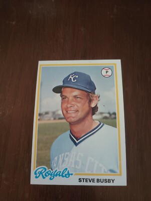 1978 Topps #336 Steve Busby (NRMT) | eBay
