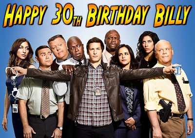 Brooklyn Nine-Nine 99 PERSONALISED Happy Birthday Greeting Andy Samberg ...