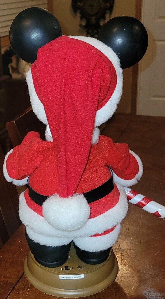 Disney '96 Mickey Mouse Santa’s Best 17” Animatronic Christmas ...