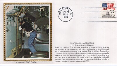SPACELAB 3 ACTIVATED - HOUSTON, TX 1985 FDC17955 | eBay
